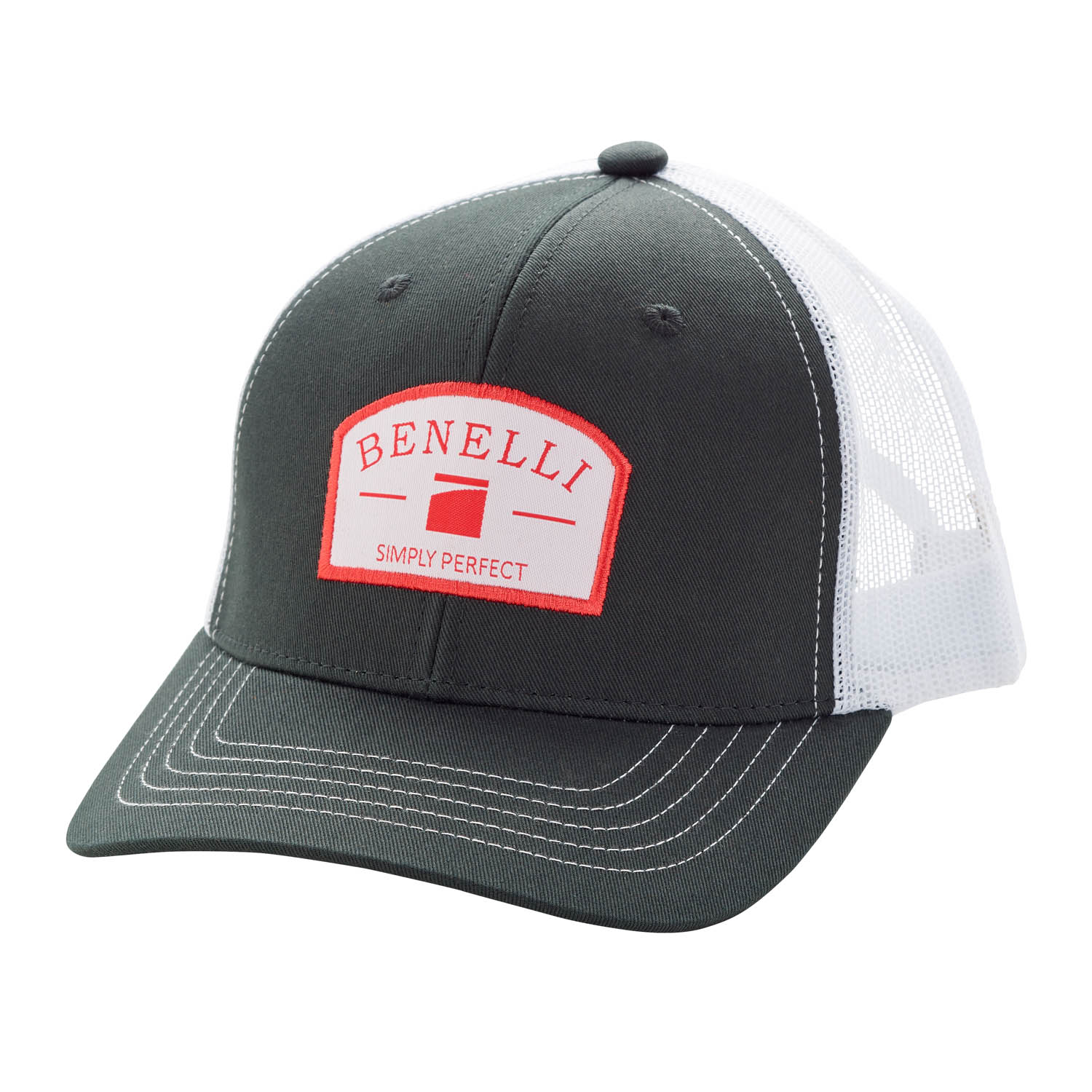 Logo Patch Hat, Faded Black w/ White Mesh | ShopBenelli
