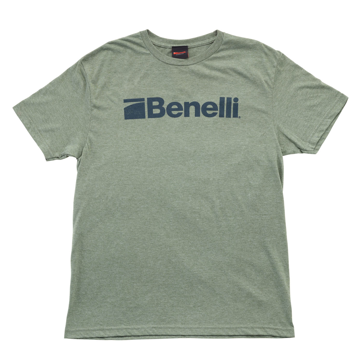 Distressed Logo T-Shirt, Military Green Heather | ShopBenelli